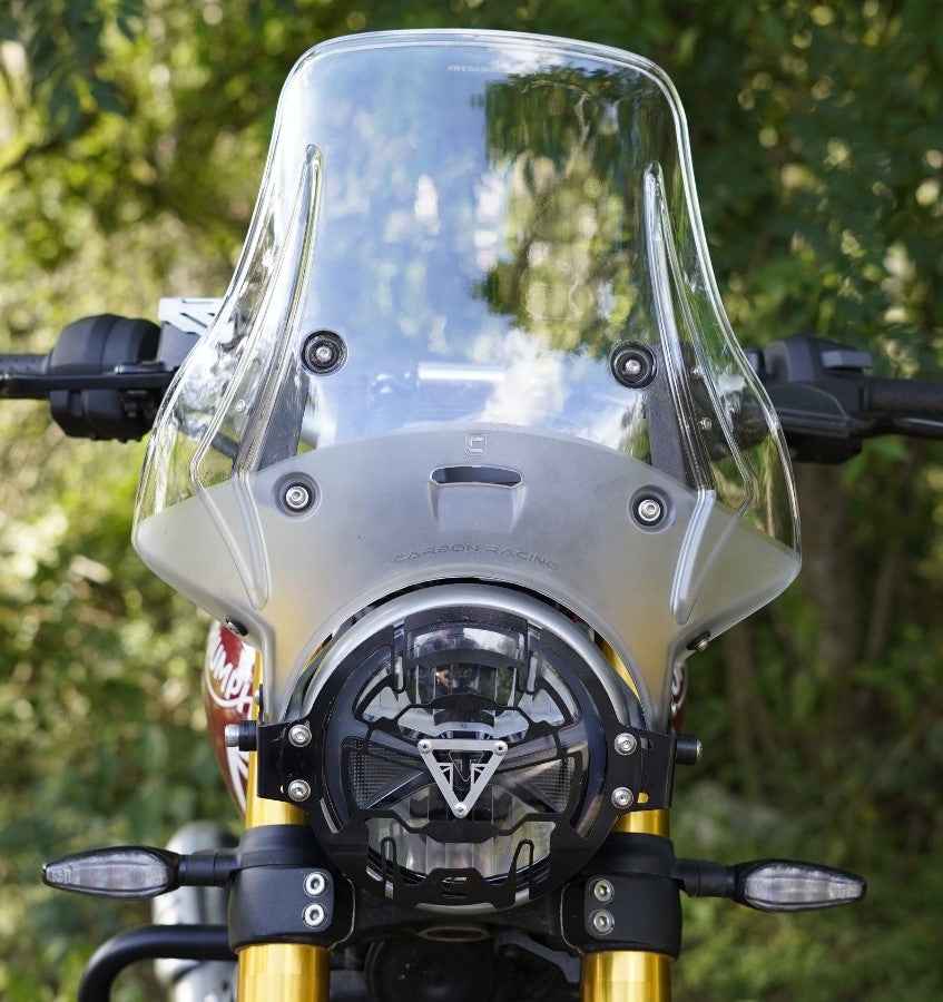 Carbon Racing Touring Windshield Triumph Speed 400 in India – Motodrift